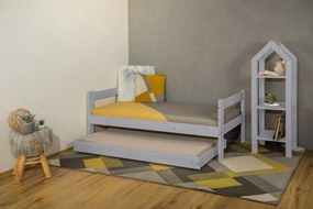 MAXIDO Česká dětská postel Vigo s přistýlkou 180x80 šedá