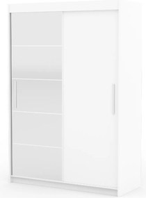 ADRK Furniture Posuvná skříň se zrcadlem ESTI 150 SW-ESI-150-W