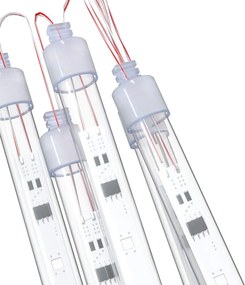 Padající světla 8 ks 50 cm modrá 288 LED dovnitř i ven 328554