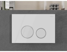 Mexen Fenix ​​Air 05, pneumatické dvojité tlačítko pro splachování, bílá lesklá, 6A0500