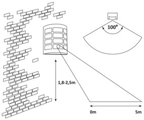 Rabalux 8800 - Venkovní nástěnné svítidlo SEVILLA 1xE27/11W/230V IP44