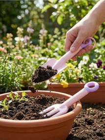 Sinsay - Sada zahradního nářadí 2 pack - pastelová růžová
