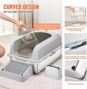15,2 cm Deep Cat stelivo Bezzápachové stelivo s filtrační deskou