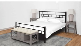 Tempo Kondela Kovová postel TAJGI, 180x200, černá