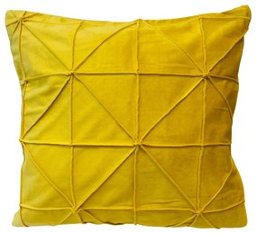 Dekorační povlak 45x45cm Cube žlutá TiaHome