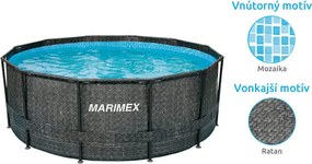 Marimex | Bazén Marimex Florida 3,05x0,91 m s pískovou filtrací - motiv RATAN | 19900079