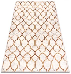 Kusový koberec vlněný ANGEL 7905 / 52822 Ornament Geometrický béžový zlatý Rozměr: 160x230 cm