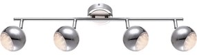 Globo NIKI 56230-4 Stropní Bodovky chrom 4 x LED max. 5W 180 x 660 mm