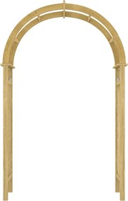 Zahradní oblouk s treláží 141x97x243 cm impregnovaná borovice 318420