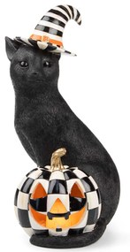 Mackenzie-Childs LED Halloween dekorace - kočka Happy Jack