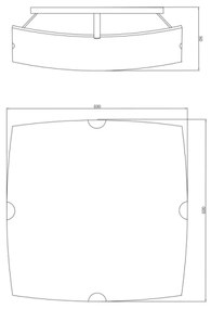 Globo 40403-3 - Stropní svítidlo PARANJA 3xE27/60W/230V