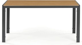 Zahradní stůl WOOD - hnědý polywood / šedá kovová konstrukce