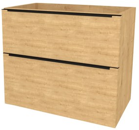 Mereo Mereo, Mailo, koupelnová skříňka 81 cm, černé madlo, Multidecor, CN591SBDARL
