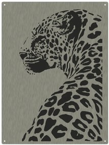 Kovový obraz - gepard Velikost: 65 x 50 cm x 1,5 mm, Podklad: Bez podkladu