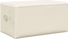 Úložné boxy 2 ks textil 43 x 34 x 23 cm krémové 332911