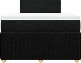 Box spring postel s matrací černá 120x200 cm textil 3287418