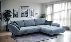 XXXLutz ROHOVÁ SEDAČKA, textil, modrá MID.YOU - Sedací soupravy - 000694007810