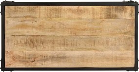 Konferenční stolek 90 x 45 x 35 cm masivní hrubý mangovník 328265
