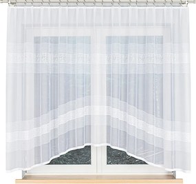 MARKIZETA Žakárová hotová záclona 300x160 Klaudyna bílá 018970/FBL/001/300160/1