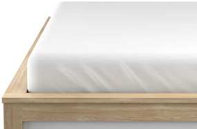 Jersey prostěradlo bílé 160 x 200 cm