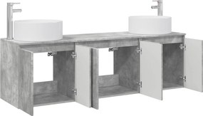 Sada koupelnových skříněk 3 ks Betonově šedá 3405730