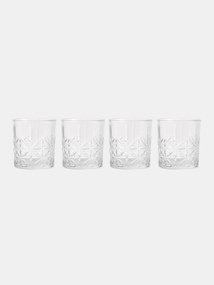 Sinsay - Sklenice s reliéfním vzorem 4 pack - clear