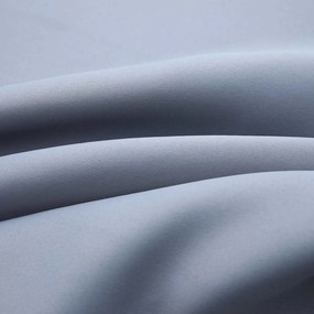 Zatemňovací závěsy s kovovými kroužky 2 ks šedé 140 x 225 cm 134427