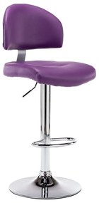 Petromila Barová stolička fialová umělá kůže