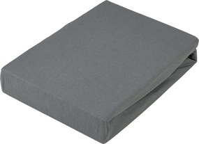XXXLutz PROSTĚRADLO NA VRCHNÍ MATRACI, žerzej, antracitová, 180/220 cm Novel - Prostěradla - 004550010605