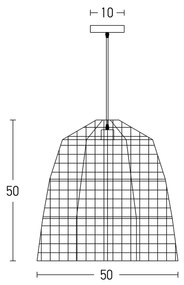 Zambelis 20230 závěsné svítidlo rattan, 1xE27, ø50cm