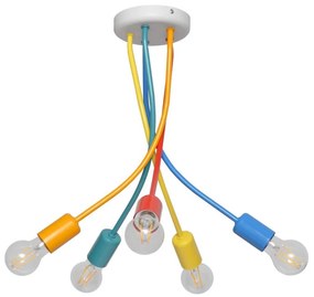 Přisazený dětský lustr HARVARD 5xE27/15W/230V