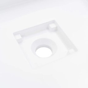 Umyvadlo - minerální/mramorový kompozit - bílé | 50x50x12,3 cm