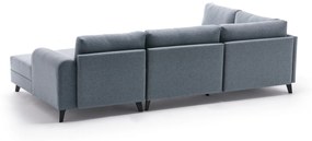 Atelier del Sofa Rohová sedací souprava Belen - Blue, Modrá