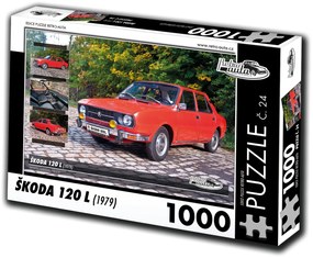 Retro-auta puzzle č. 24 škoda 120 l (1979) 1000 dílků