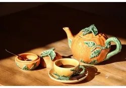Keramická Konvice Na Čaj Ve Tvaru Pomeranče - Nádobí