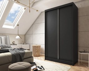 Malá skříň bez zrcadla Joris 120 cm Barva: Černá