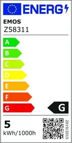 LED žárovka DECO SMOKED G125 teplá bílá