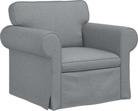 Set pohovek 2 ks Světle šedá textil 3407574