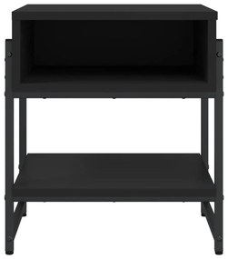 Konferenční stolek černý 40 x 40 x 45 cm kompozitní dřevo - Default Title