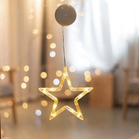 ACA DECOR Vánoční LED hvězda s přísavkou