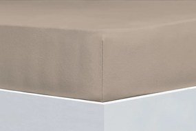 Florella Prostěradlo Organic Cotton Jersey Taupe, 180x200 cm