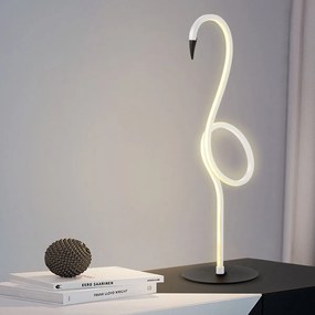 Stolní lampa plameňák Elstead FLAMINGO TL-WHT bílá/LED 6W