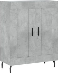 Skříň highboard betonově šedá 69,5x34x180 cm kompozitní dřevo 3199701