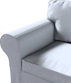 Potah na křeslo IKEA Ektorp barva modrá látka pletený vzor