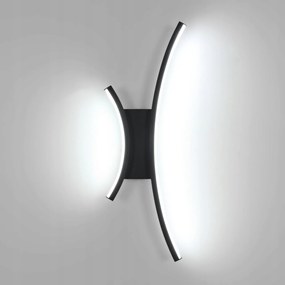 Lampa Scienna Led Kinkiet Czarny Korytarz Nowoczesna Wewnetrzny Do Salonu