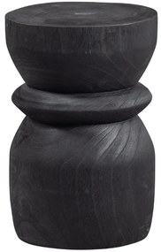 OnaDnes -20% Hoorns Černá dřevěná stolička Brandan 40 cm