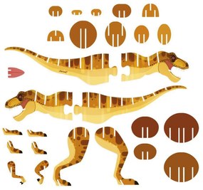 Janod Dřevěné 3D puzzle Dinosaurus Dino Diplodocus