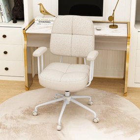 Costway Kancelářská židle ergonomická otočná židle s područkami a kolečky
