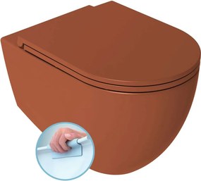Sapho Isvea Infinity - Závěsné WC, Rimless, terracotta 10NF02005-2U