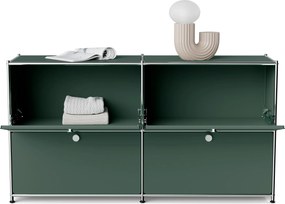 Tchibo - Kovová odkládací skříňka »Cn3« se 4 výklopnými dvířky - barva: chrom